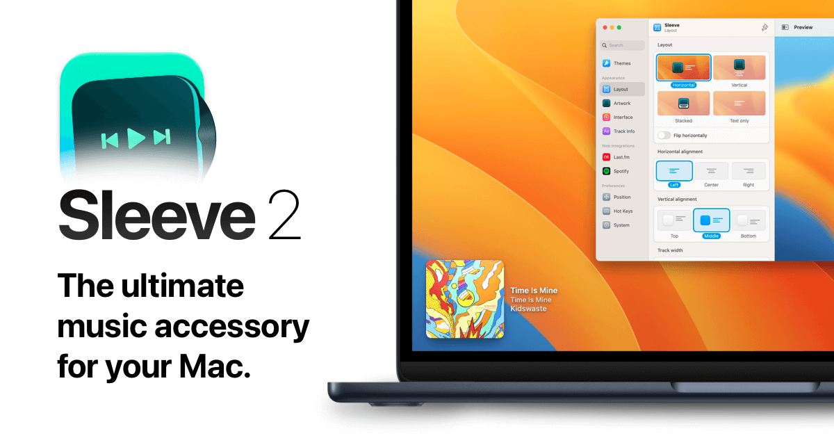 Sleeve 2 — Now playing on your Desktop